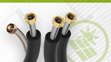 Single-hose connection for solar panel and DHW cylinder | Flexibles