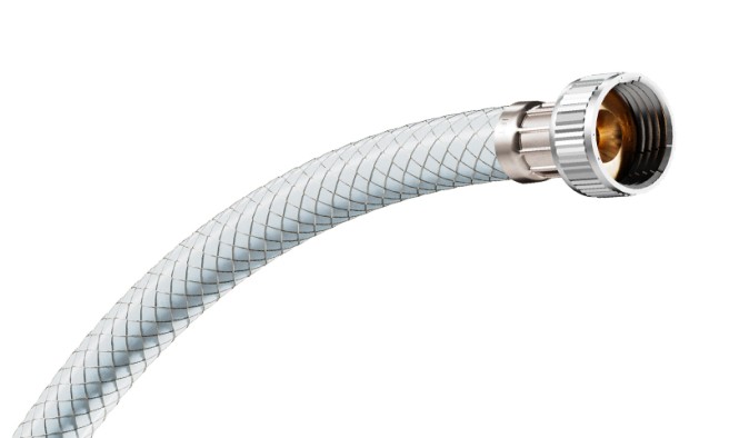White PVC hose with internal reinforcement DN10 | Flexibles